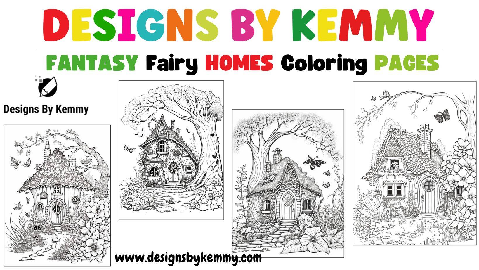 Fantasy Fairy Home Coloring Pages - Free Kids Printables Hub